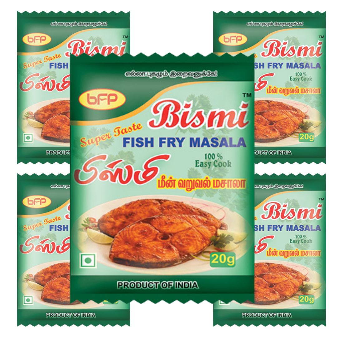 Bismi Fish Fry Masala (5Nos Combo) – Faritha